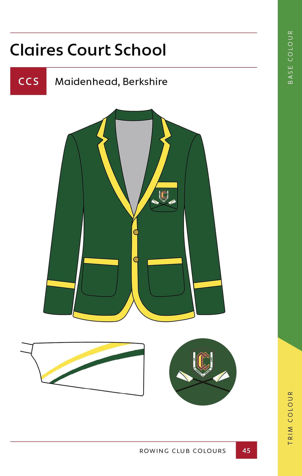 Rowing Club Colours - the new guide to rowing blazers